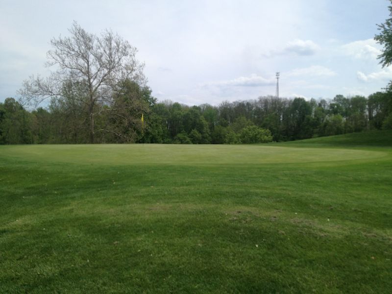 Bridge/Prairie at North Branch Golf Course in Greensburg, Indiana, USA ...