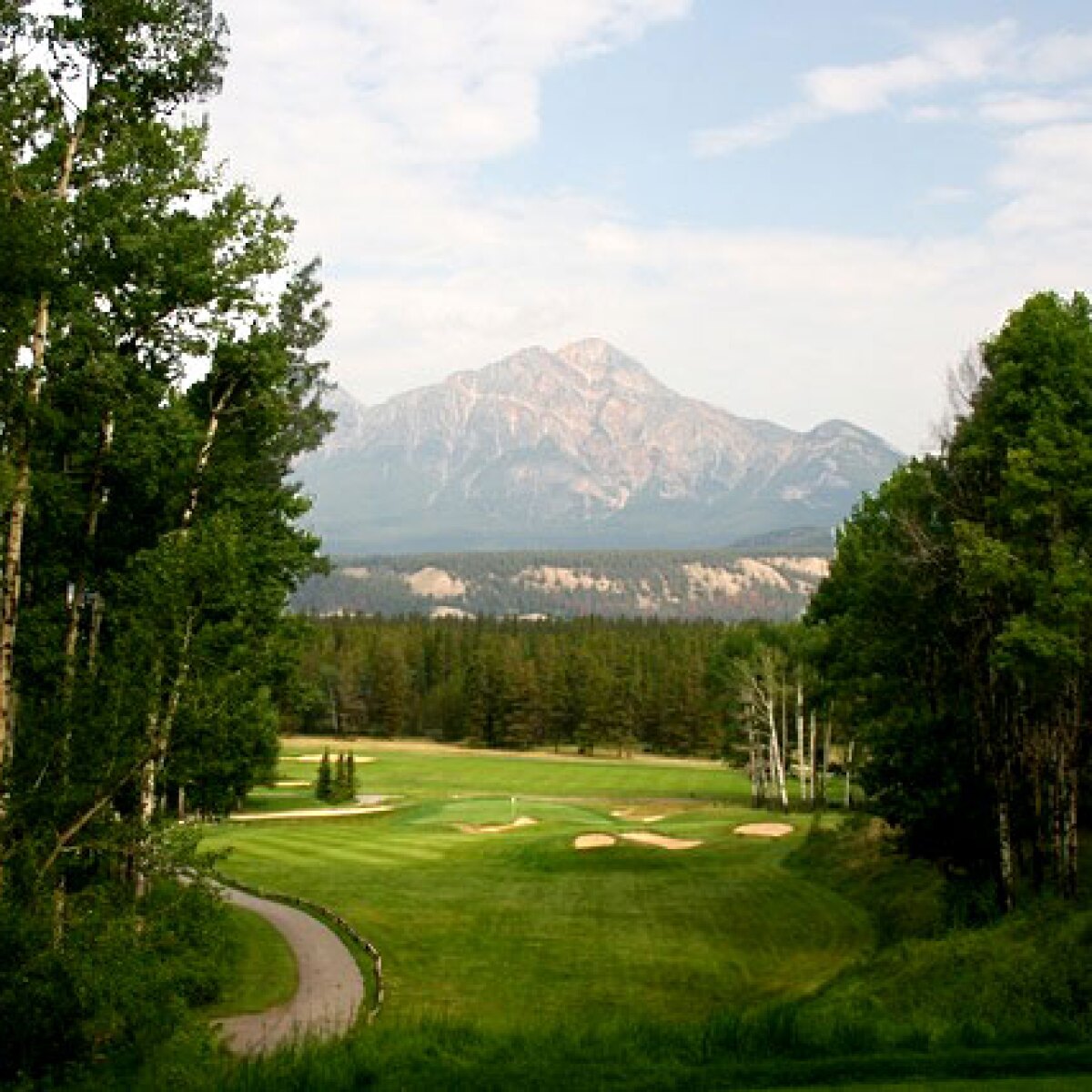 The mountains are spectacular in Alberta - so is the golf